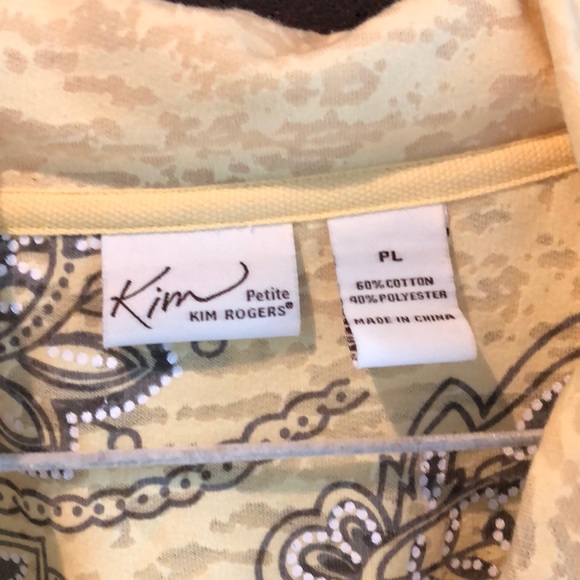 Kim Rogers | Jackets & Coats | Yellow And Gray Kim Pl Sports Jacket ...